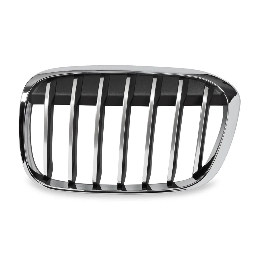 Front Chrome and Silver Kidney Grille for BMW X1 F48 model (Left ...